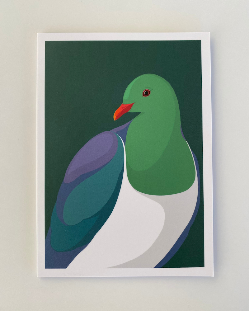 Keruru Greeting Card - By Artist Cathy Hansby – The Fantail House