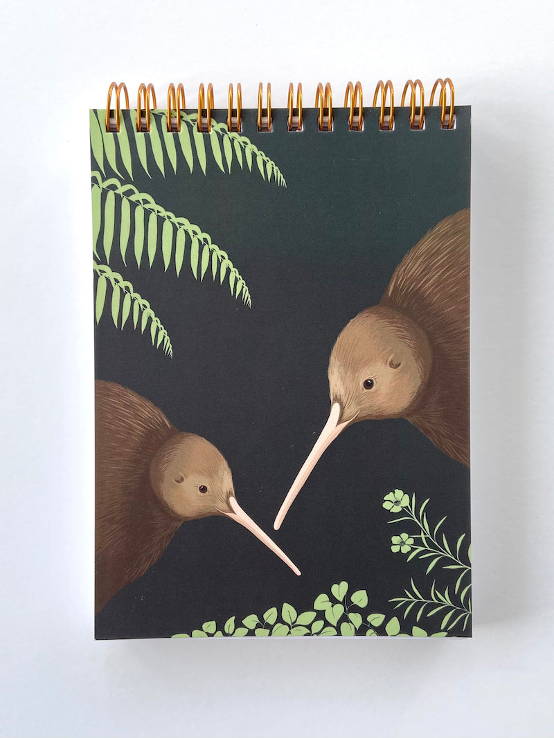 Kiwi Note Book - By Artist Cathy Hansby – The Fantail House